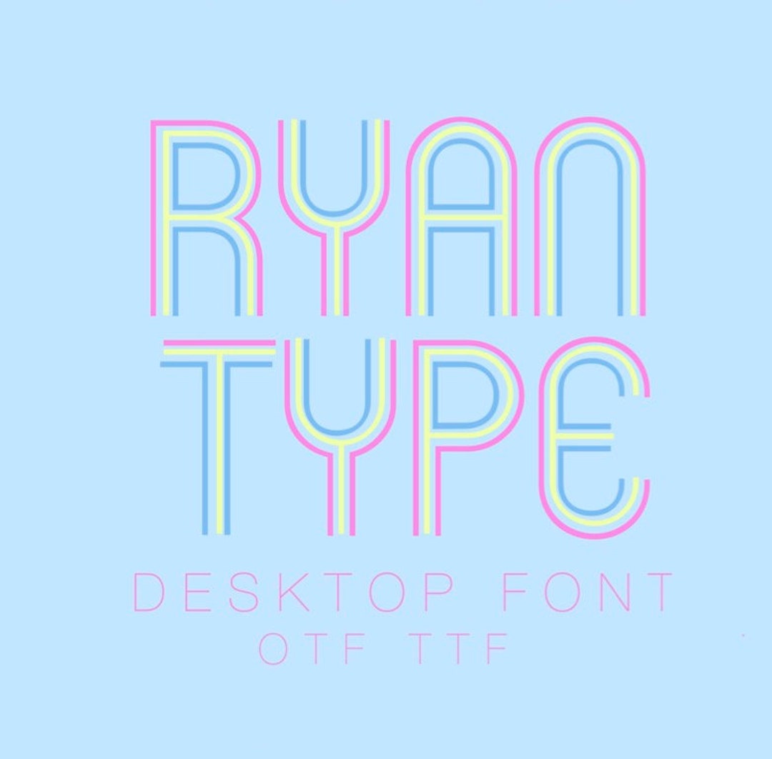 Ryan Multi Deco Monogram Font Desktop OTF TTF Cricut Silhouette ...