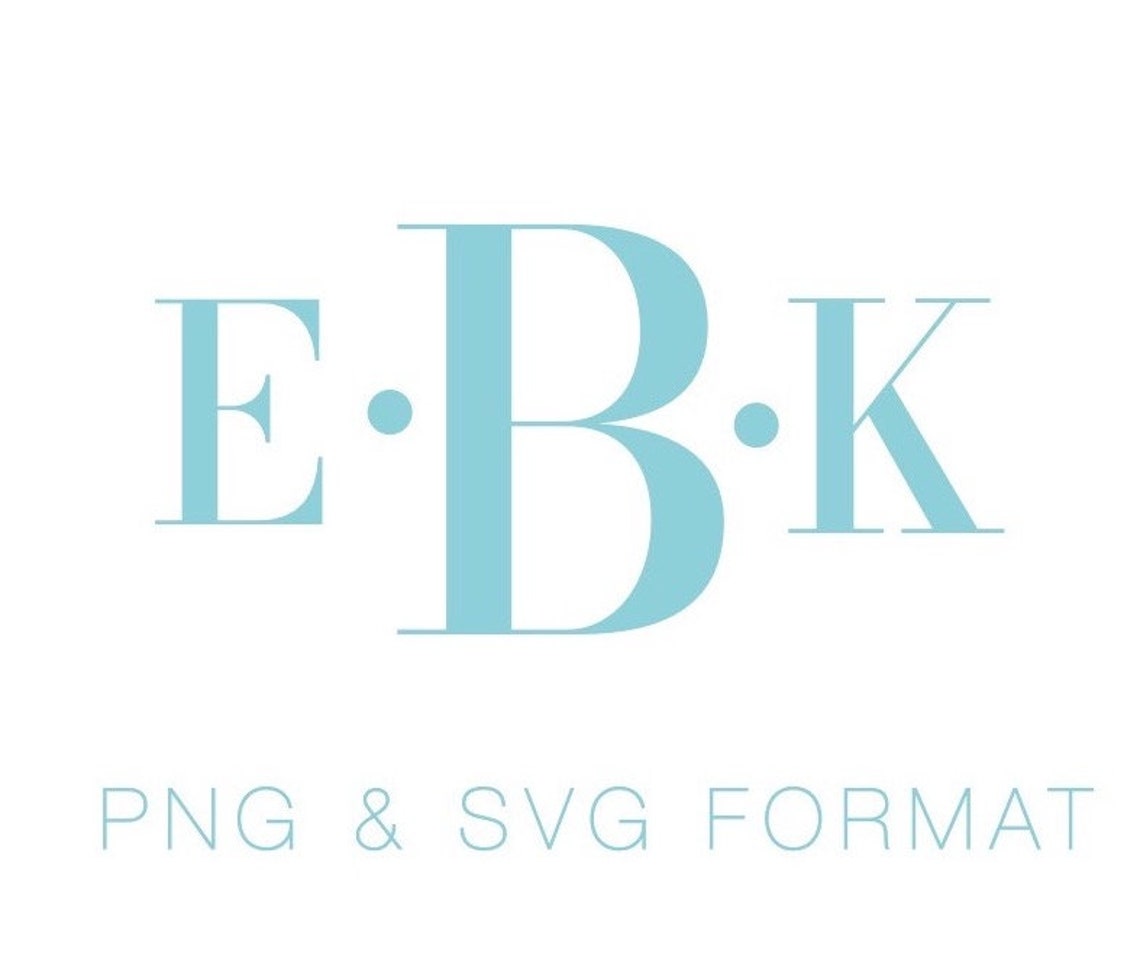 Ryan Type SVG PNG Vector Monogram Font Clipart Stacked - Etsy