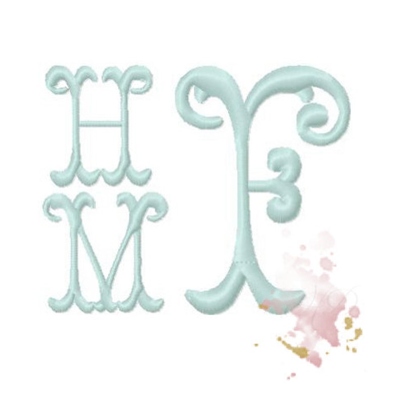 Fishtail Embroidery Font - Etsy