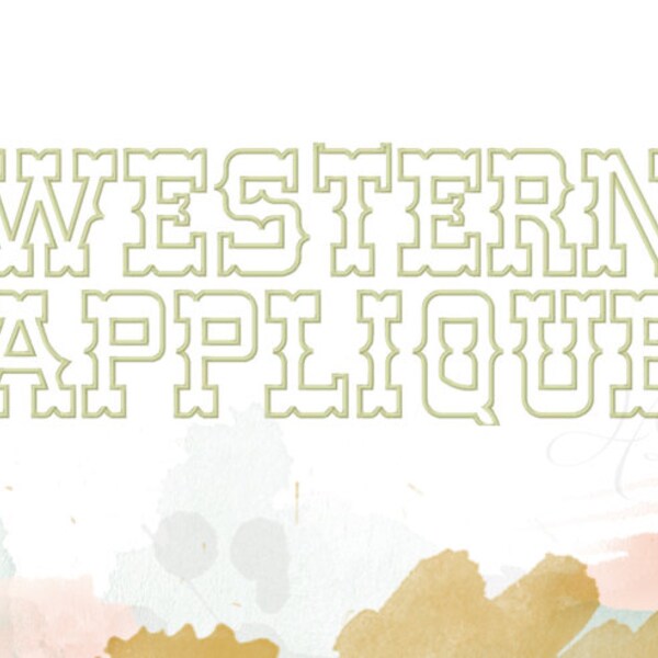 Cowboy Applique - Etsy