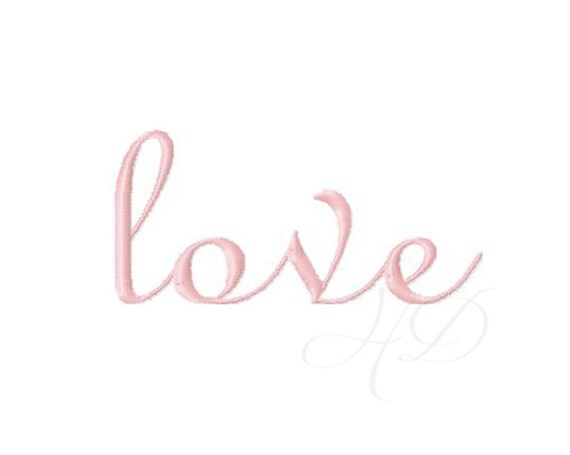 Love design Embroidery Monogram Instant download 4x4 5x7 6x10 | Etsy
