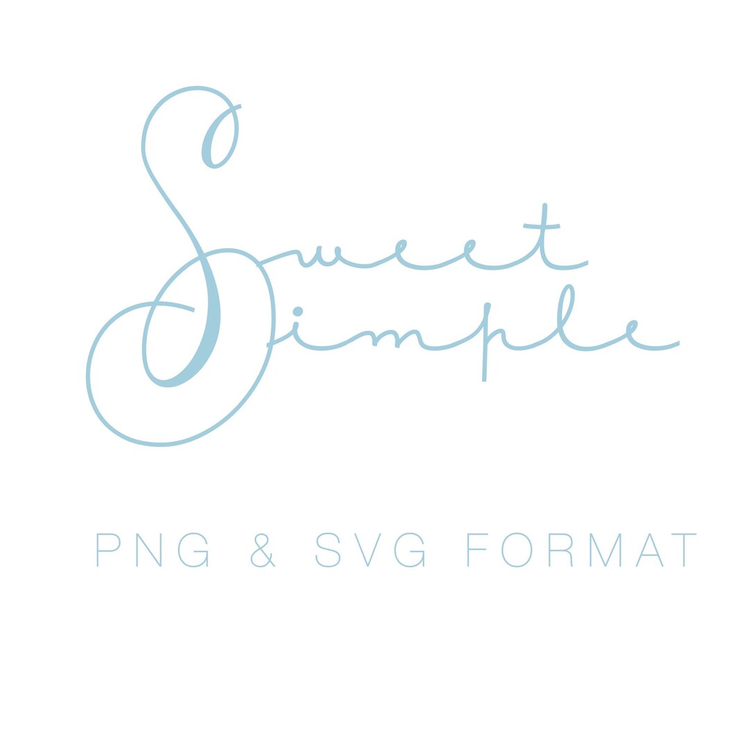 Sweet and Simple SVG PNG Vector Monogram Font for Cutting Machine ...