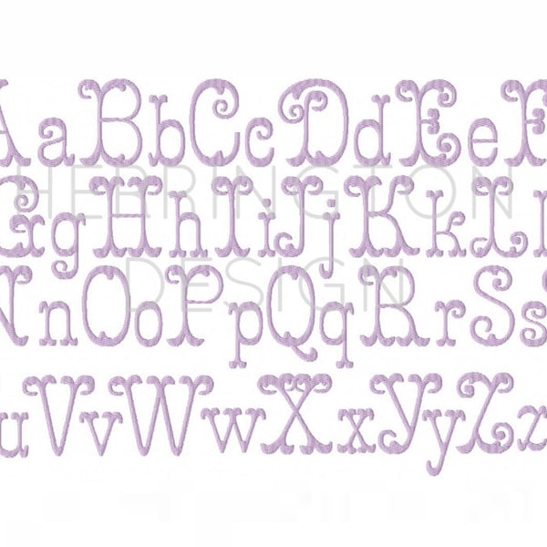 Satin Stitch Western Font - Etsy