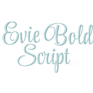 2" Inch Bold Evie Font Satin Stitch Monogram Formal Font BX 4x4 5x7 ...