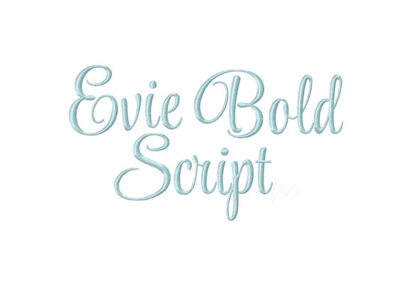 2 inch Bold Evie Font Satin Stitch Monogram Formal Font | Etsy