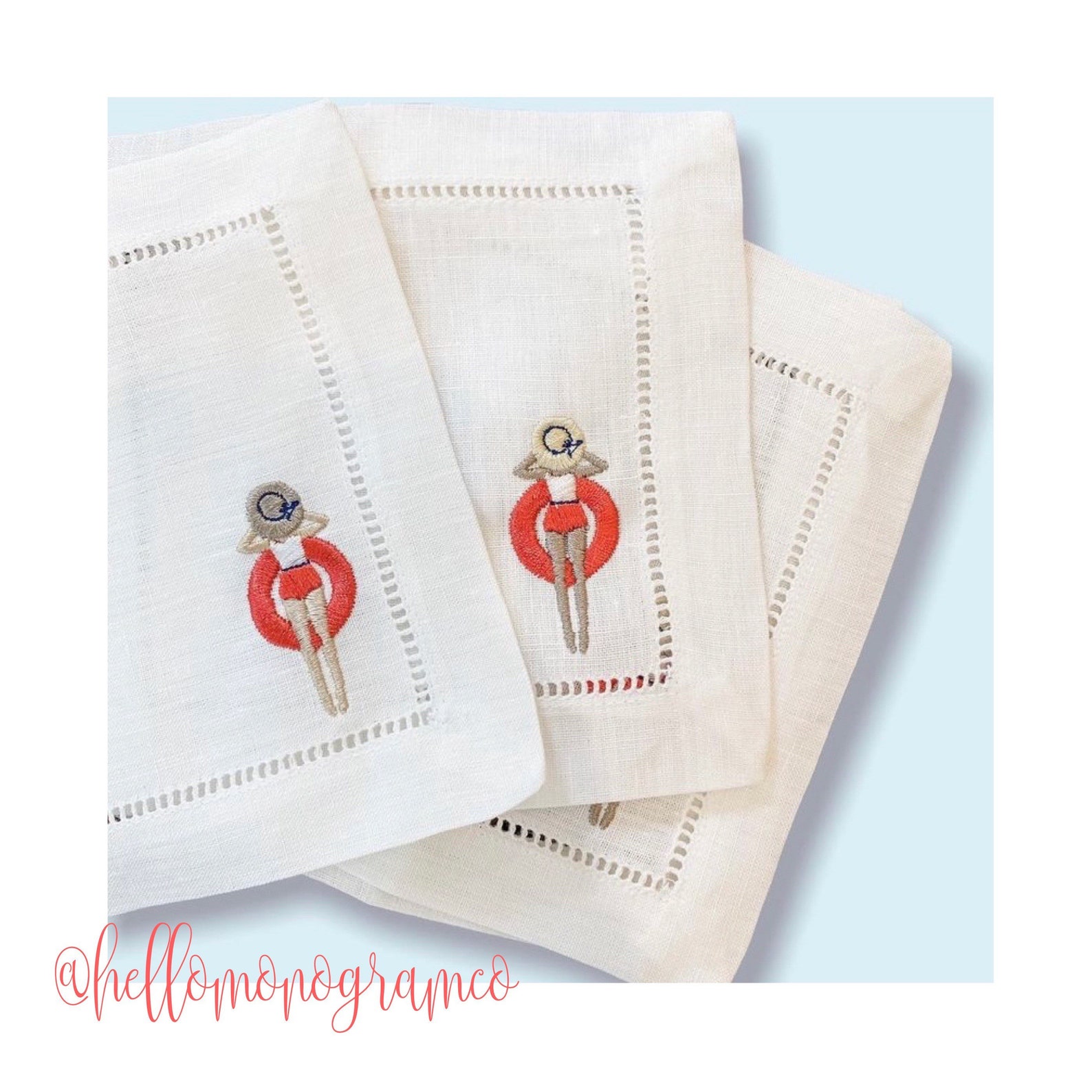 Pool Float Sunbathing Woman Straw Hat Embroidery Machine - Etsy