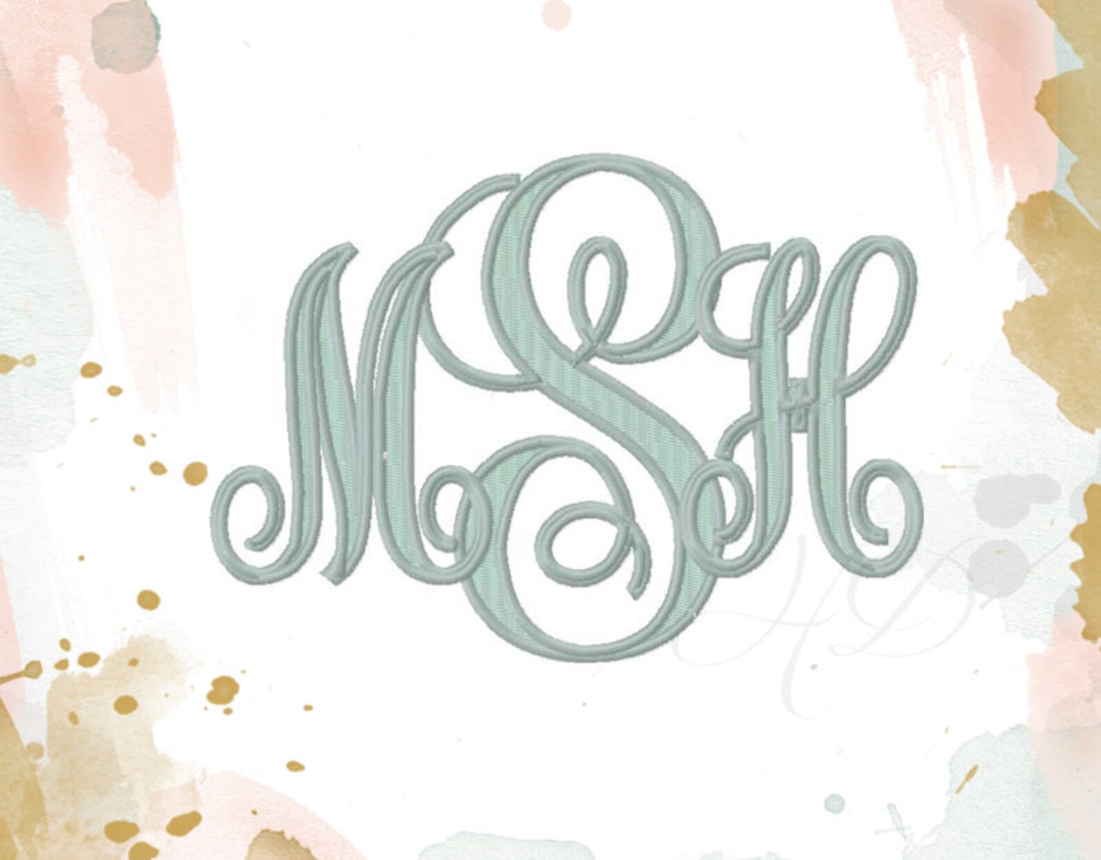 4zoll und 5 Zoll Klassisches Monogramm Schrift Monogramm - Etsy