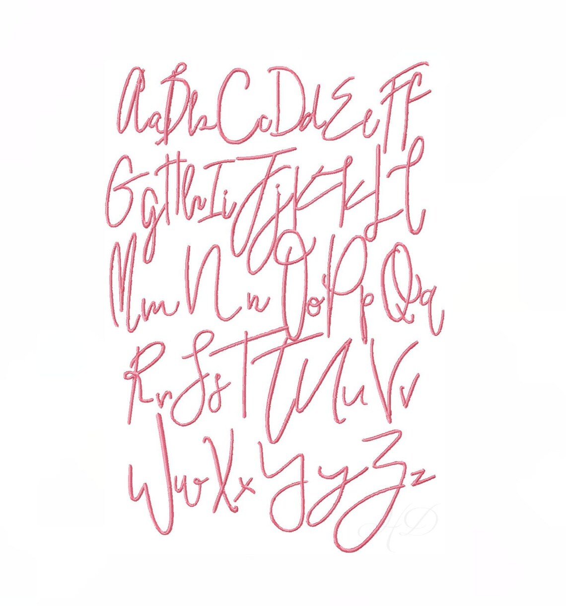 1 Makenzie Embroidery Modern Handwriting Font Script - Etsy