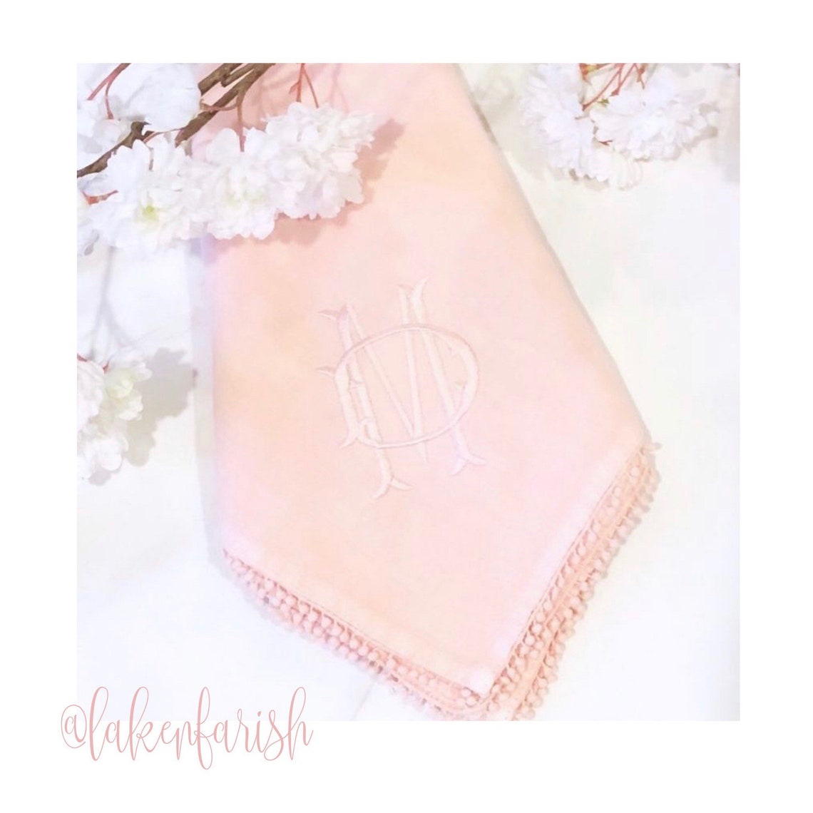 2.5 Inch Satin Stitch Emmaline Monogram Fishtail Font | Etsy