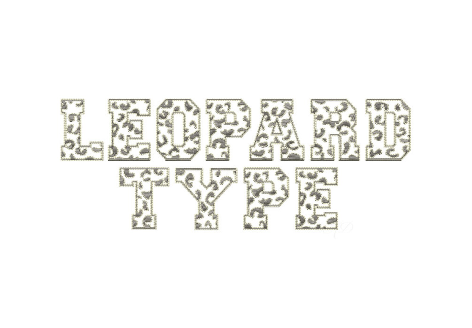 5 Inch Leopard Fill Two Tone Cheetah Animal Print - Etsy