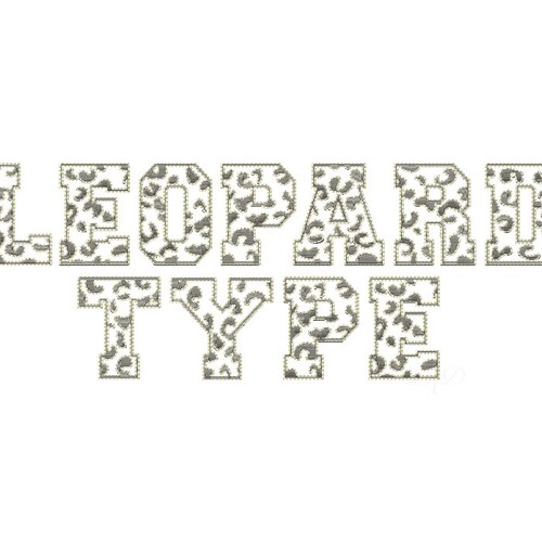 5 Inch Leopard Fill Two Tone Cheetah Animal Print - Etsy