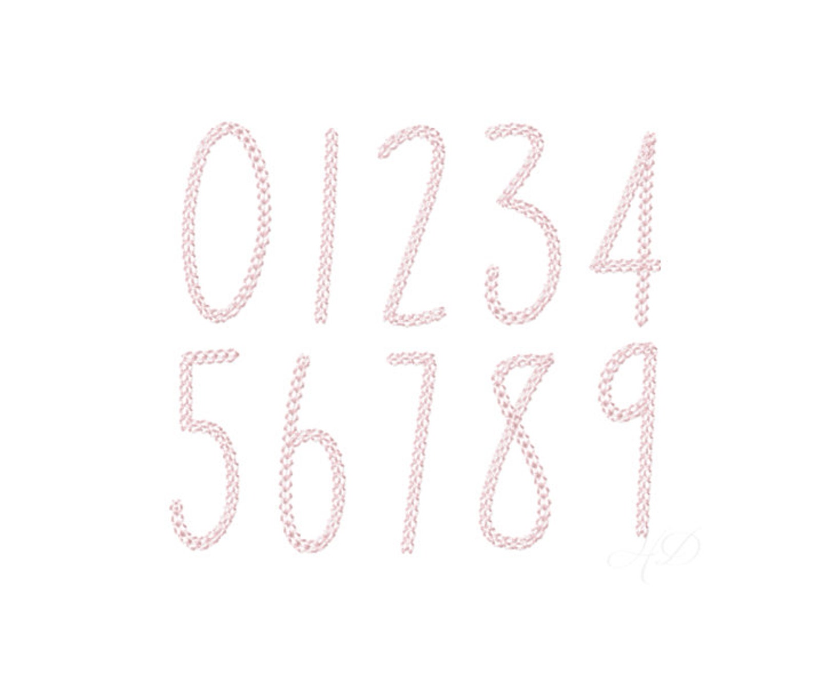 1 Gracie May Chain Stitch Script Machine Embroidery Font - Etsy