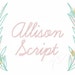 2 Tess Embroidery Font Script Interlocking Vine Fonts Monogram BX ...