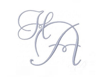 Interlocking B and S Monogram. Embroidery Design for - Etsy