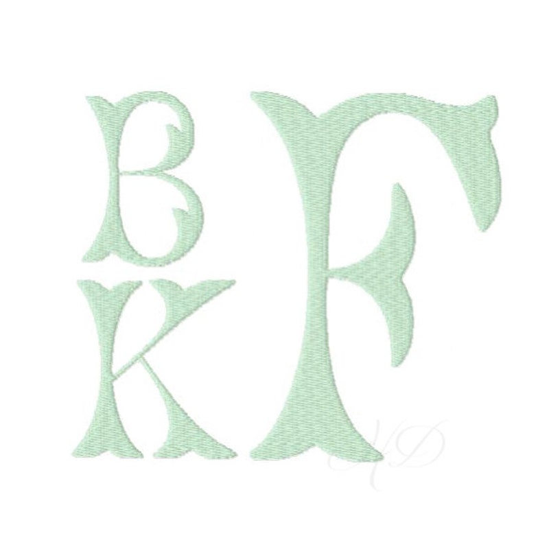 Fishtail Embroidery Font - Etsy