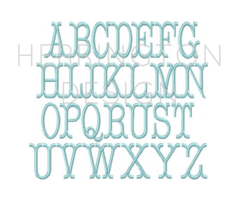 1 and 2 Fishtail Embroidery Font Monogram Fish - Etsy
