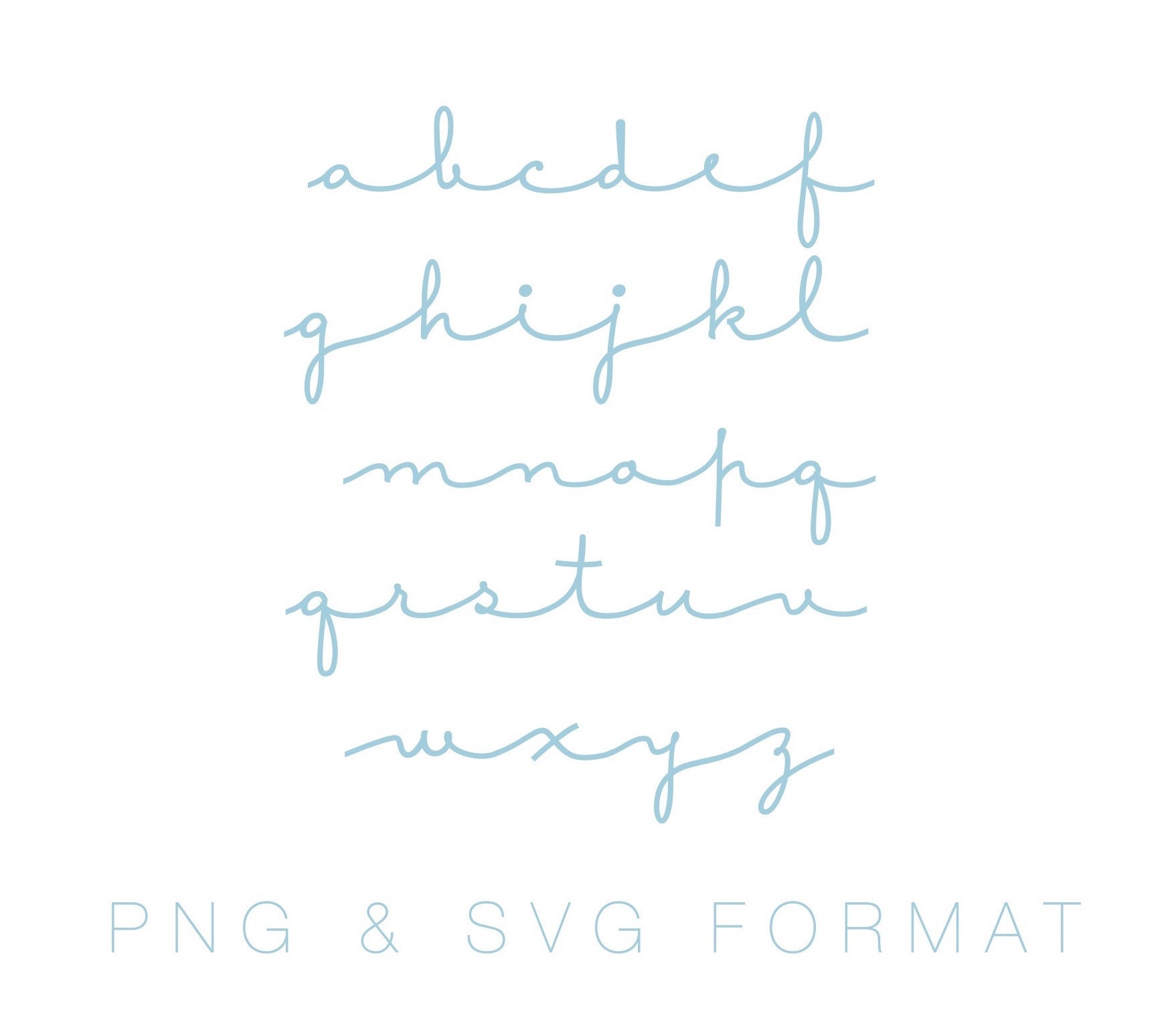 Sweet and Simple SVG PNG Vector Monogram Font for Cutting - Etsy