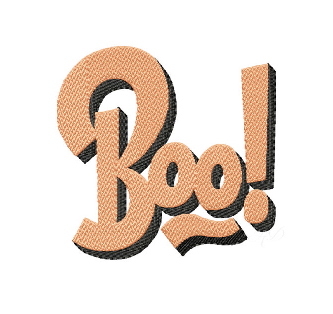 Boo Monogram Embroidery Design Cricut Vector Fall Halloween | Etsy