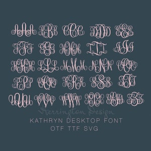 Kathryn Script PNG PDF & SVG Vector Format for Cricut Illustrator ...