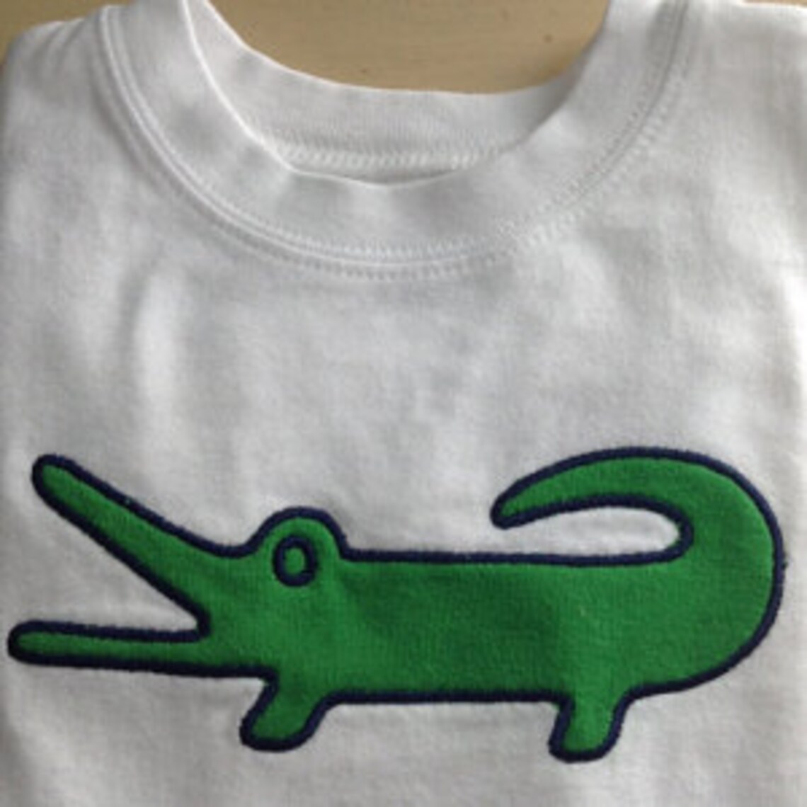 Preppy Alligator Applique Design Machine Embroidery Frame 4x4 - Etsy