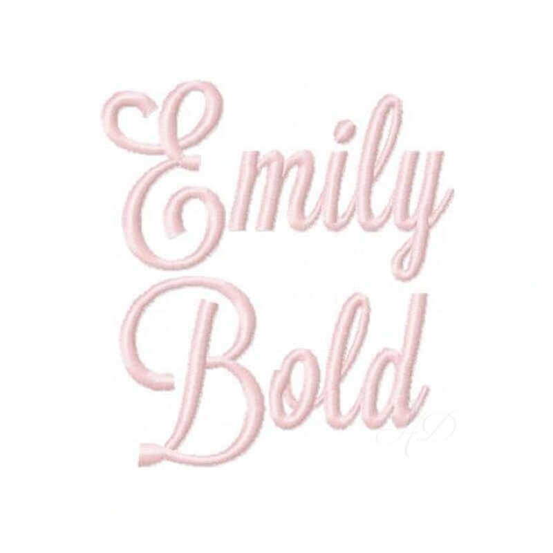 Thick Embroidery Font - Etsy