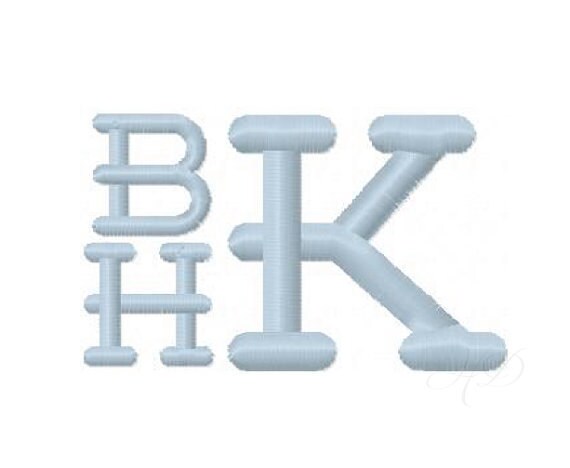 Craft Supplies & Tools Needlepoint Kristin font 1 inch embroidery ...