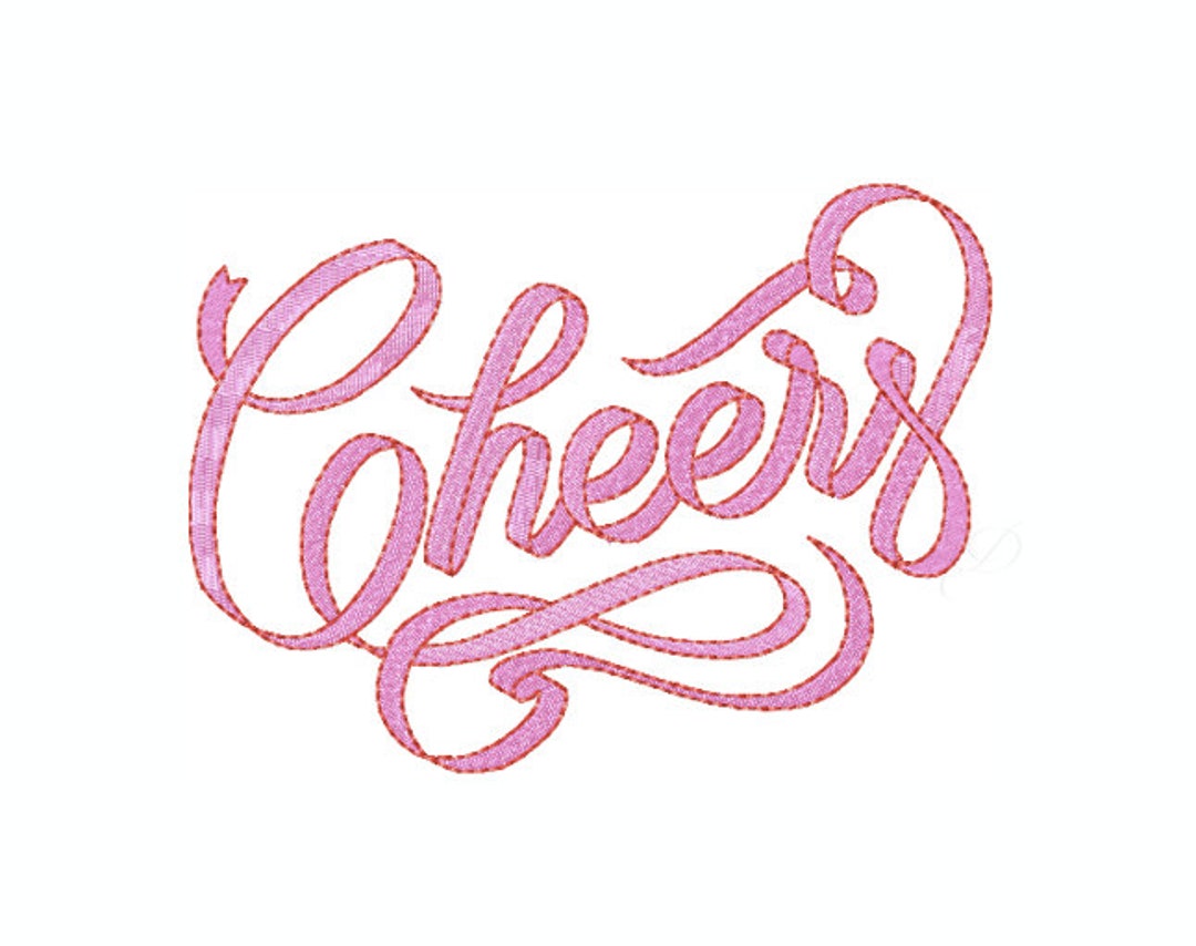 Cheers Ribbon Embroidery Design Herrington Design Instant Download PES ...