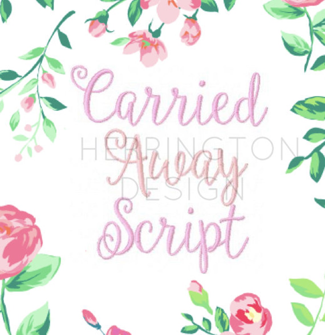 1 Carried Away Embroidery Font Bold Script Numbers - Etsy