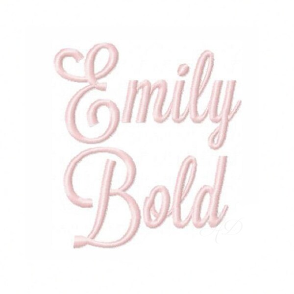 Bold Interlocking Embroidery Font - Etsy