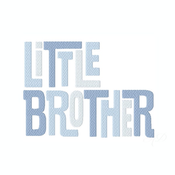 Little Brother Machine Embroidery Design - Etsy