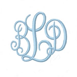 3 Inch Vine Embroidery Font Oxford Master Circle Mastercircle Satin ...