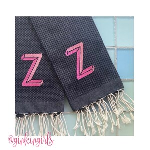 3" Inch Carsyn Bevel Two Tone Modern Type Embroidery Font Herrington ...