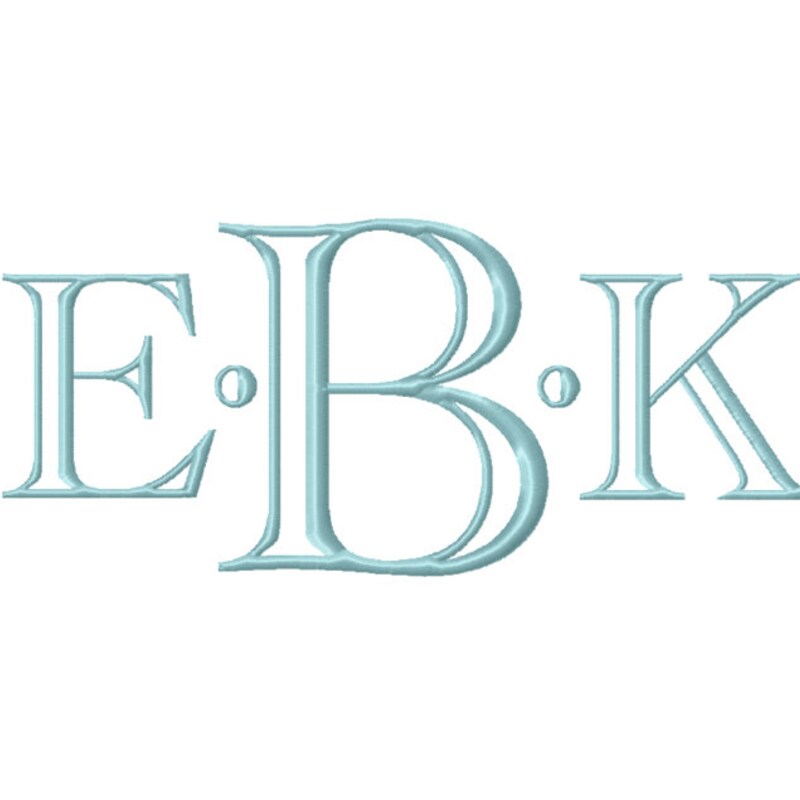 Large Embroidery Font - Etsy