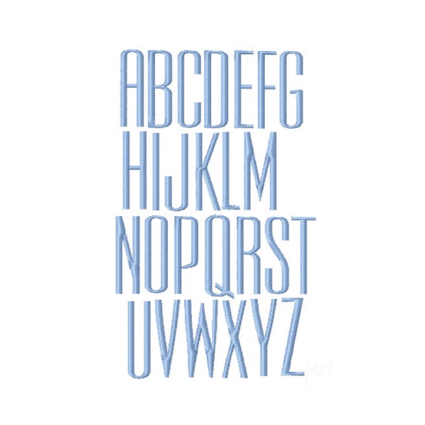 Franklin Gothic Embroidery Font - Etsy