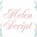 1" Inch Embroidery Font Helen Virginia Formal Cursive Script Monogram ...