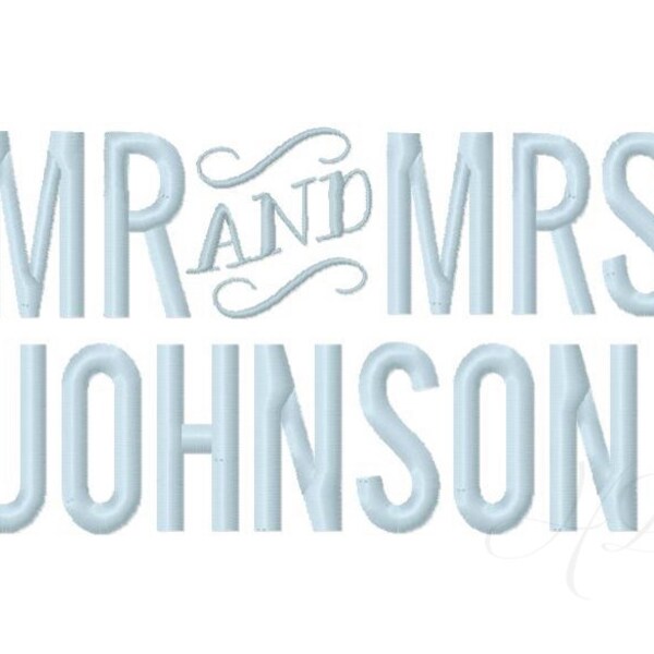 Mr Mrs Script Font - Etsy