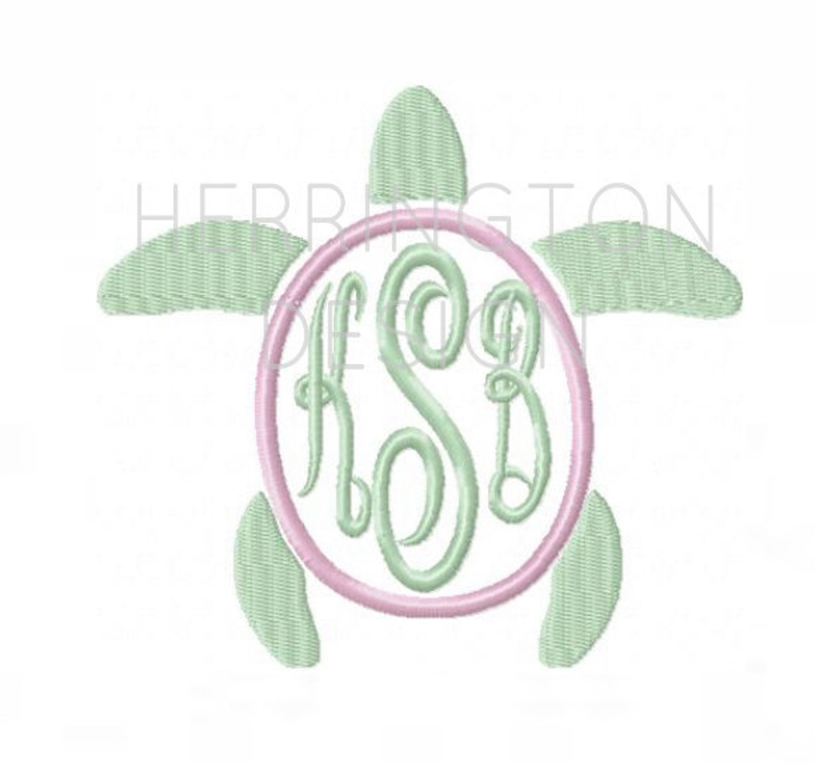 Preppy Turtle Applique Design Machine Embroidery Frame BX Instant ...