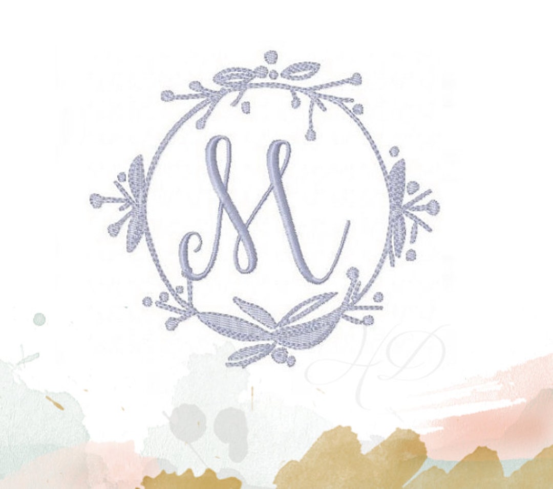 Wreath Machine Embroidery Frame Embroidery Design - Etsy