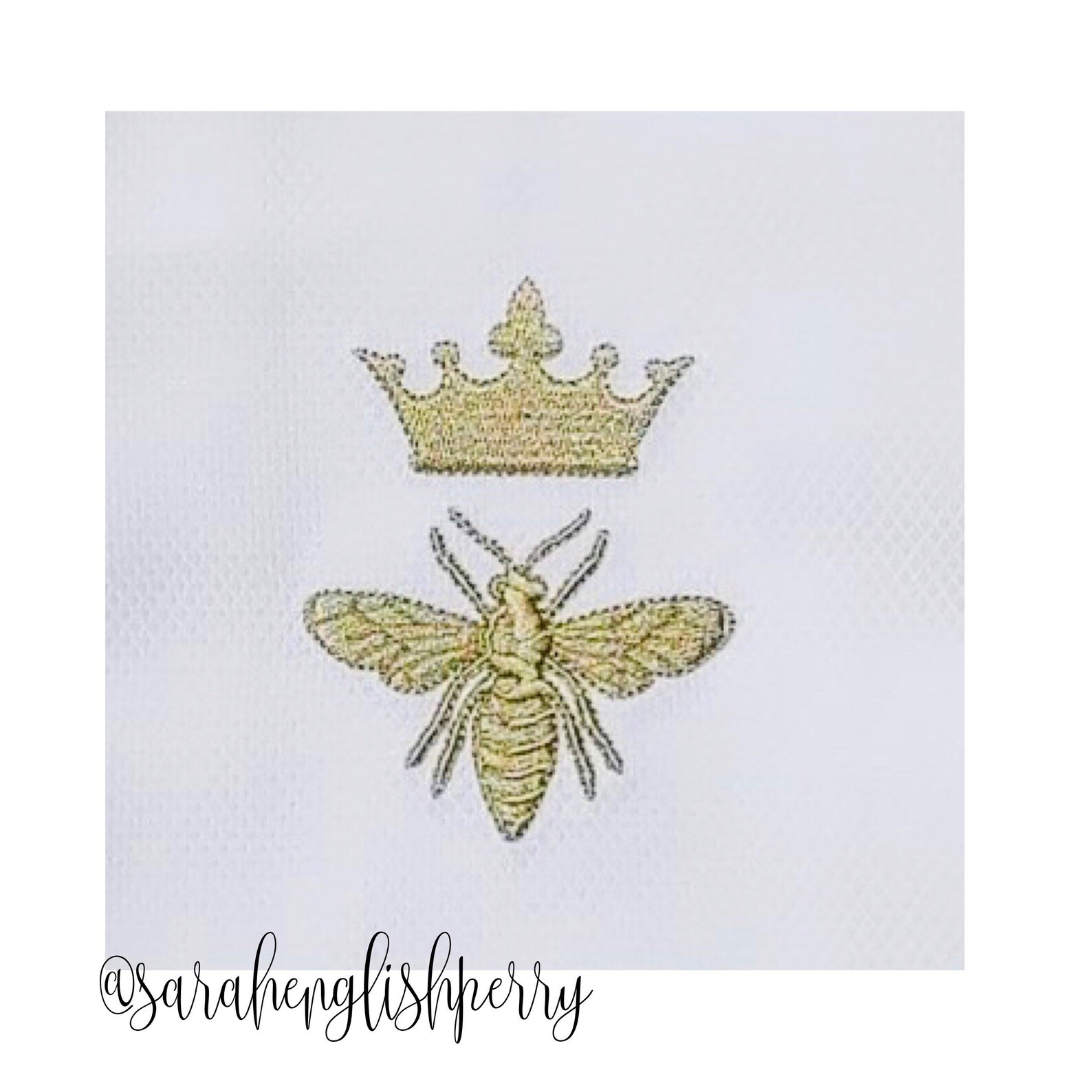 Queen Bee Embroidery Design Instant Download 4x4 5x7 6x10 BX - Etsy