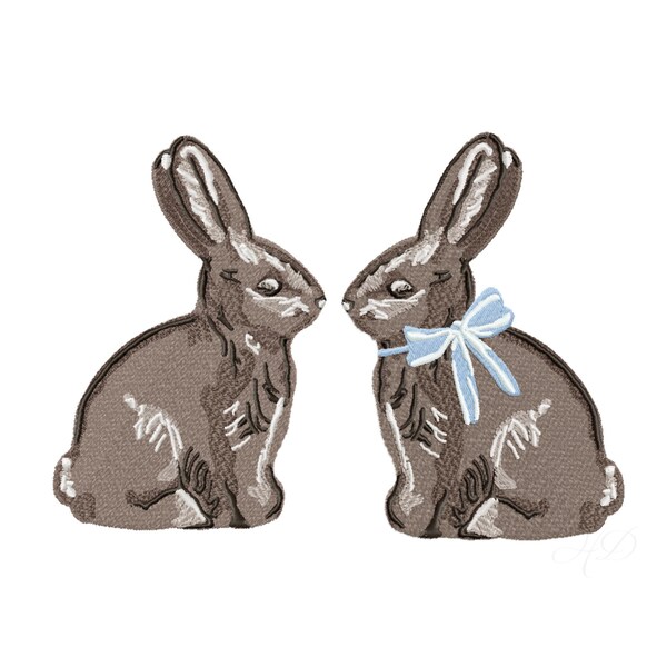 Bunny Embroidery Design - Etsy