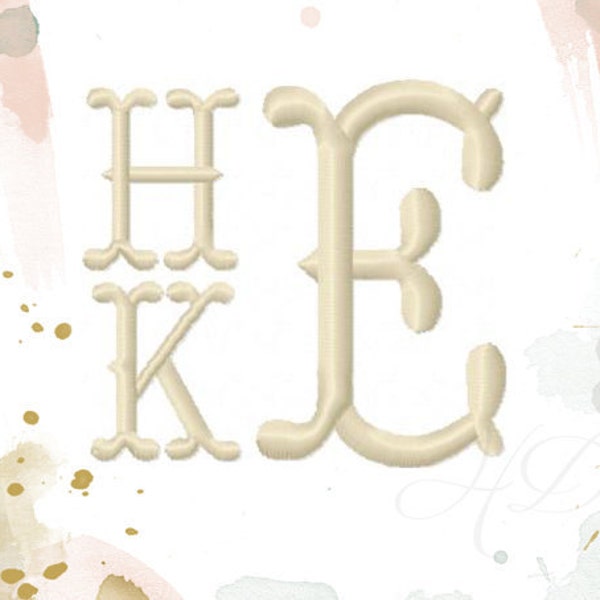 Fishtail Embroidery Font - Etsy