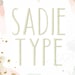 1" Inch Handwriting Embroidery Font Sadie BX Instant Download 4x4 5x7 ...