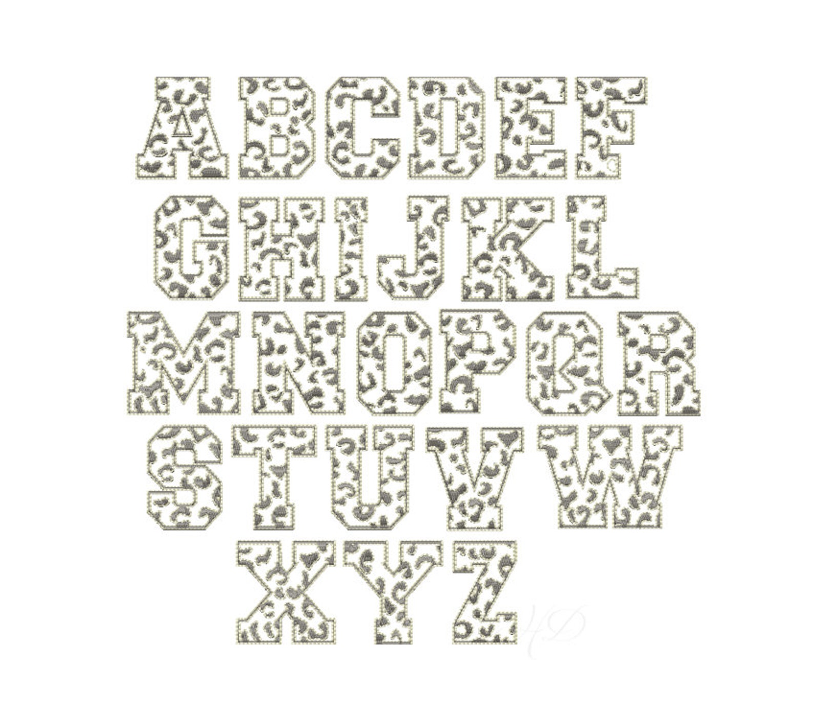 5 Inch Leopard Fill Two Tone Cheetah Animal Print - Etsy