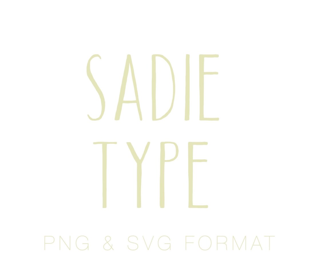 Sadie SVG PNG Vector Monogram Font for Cutting Machine Herrington ...