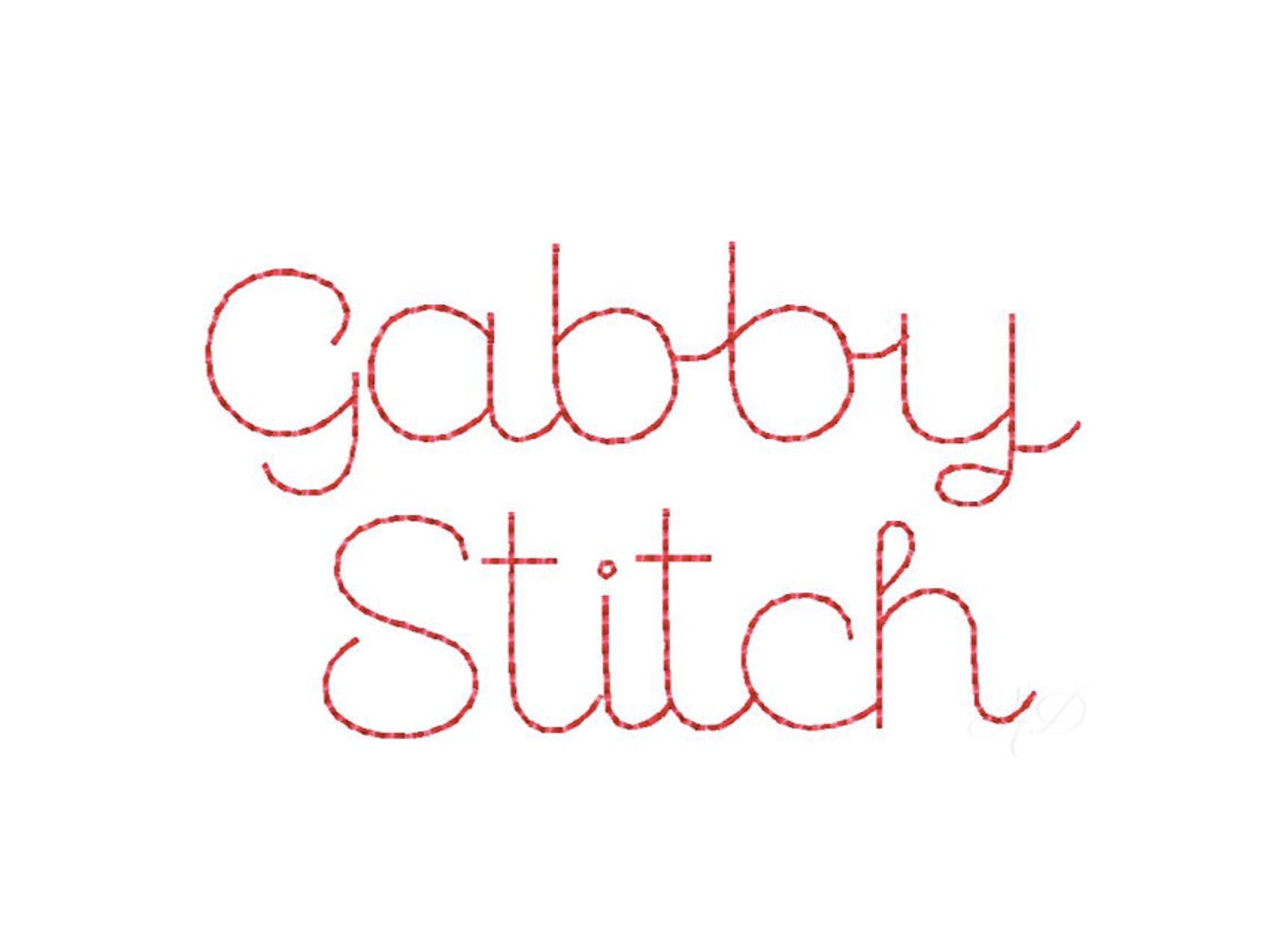 1.5 Gabby Handstitch Script Machine Embroidery Font Hand - Etsy