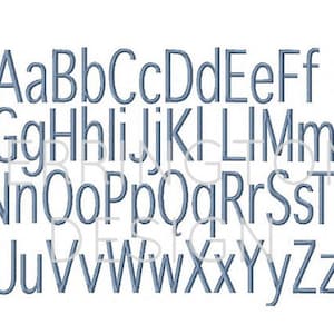 1" Inch Vintage Embroidery Font Sans Serif Type Machine Instant ...