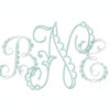 1 Inch Carsyn Bevel Two Tone Modern Type Embroidery Font Herrington ...
