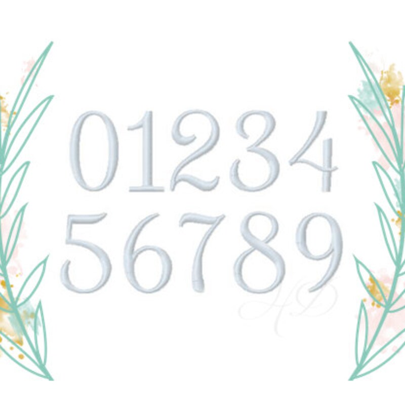 Embroidery Numbers - Etsy