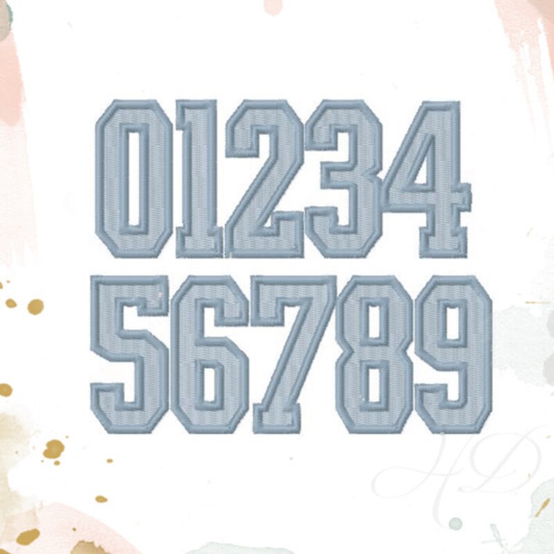 Embroidery Numbers - Etsy