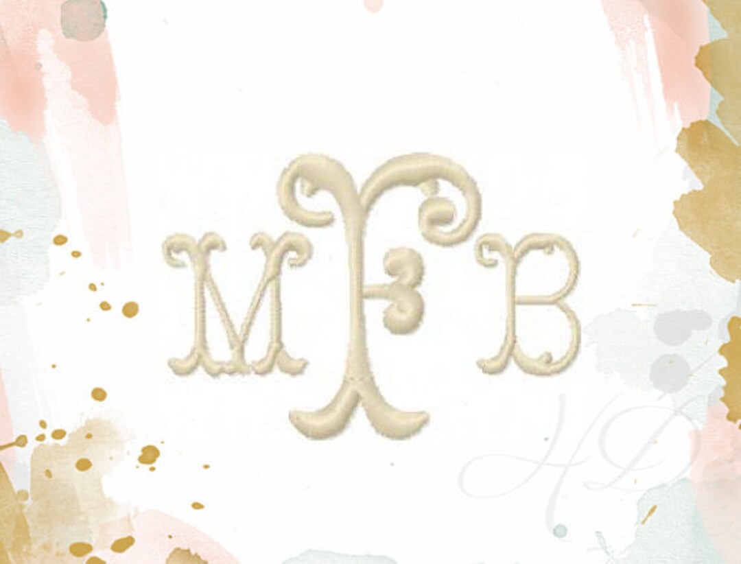 3" Inch Fishtail Embroidery Font Fish Tail Satin Stitch 4x4 Hoop ...